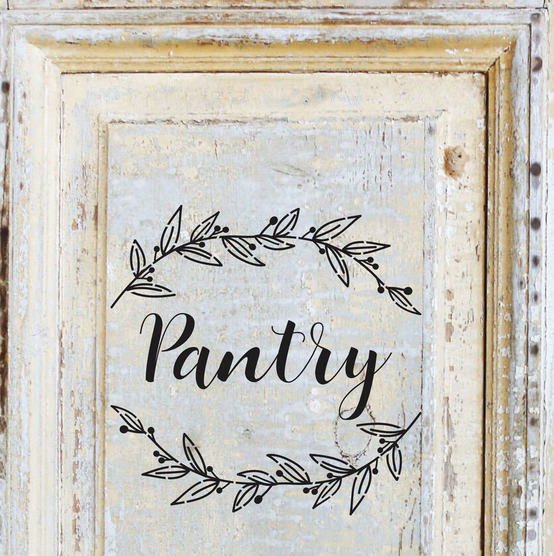 Pantry Stencil - Pantry Door - Paint KITCHEN Signs - Paint Pantry Signs ...