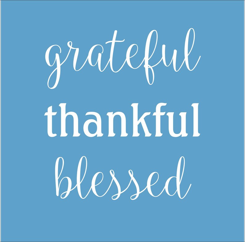 Grateful THANKFUL Blessed Sign Stencil - Stencil for Painting Grateful ...