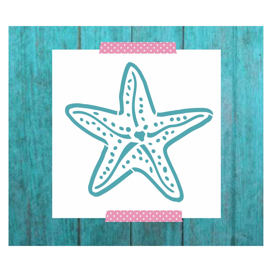 STARFISH - Ocean Stencil - Starfish Stencil - Fish Stencil - Starfish ...