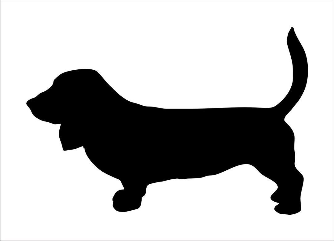 Basset Hound Stencil - Dog House Stencils - Basset Hound - Basset - Pet ...
