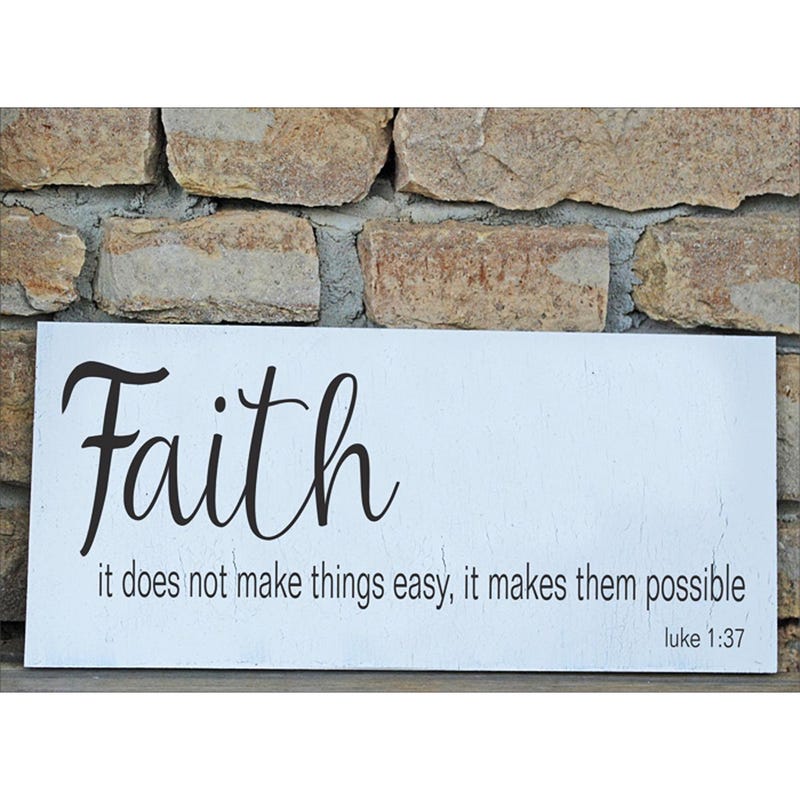 Faith Sign - Etsy