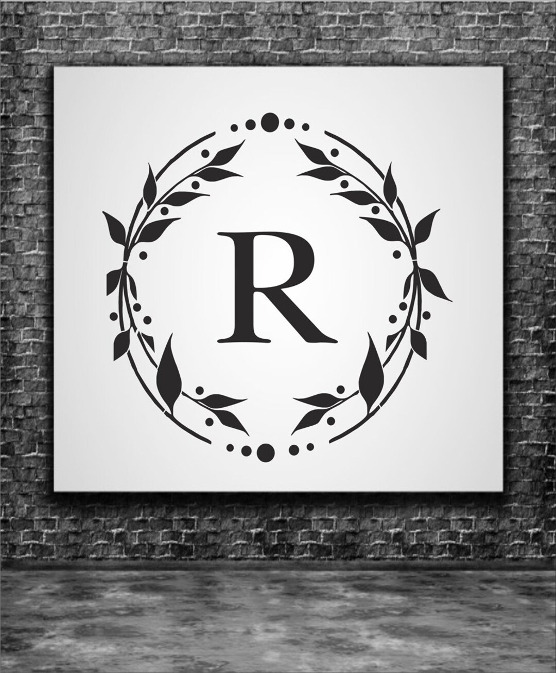 Custom Monogram Stencil, Monogram Stencils, Custom Stencil, Paint ...