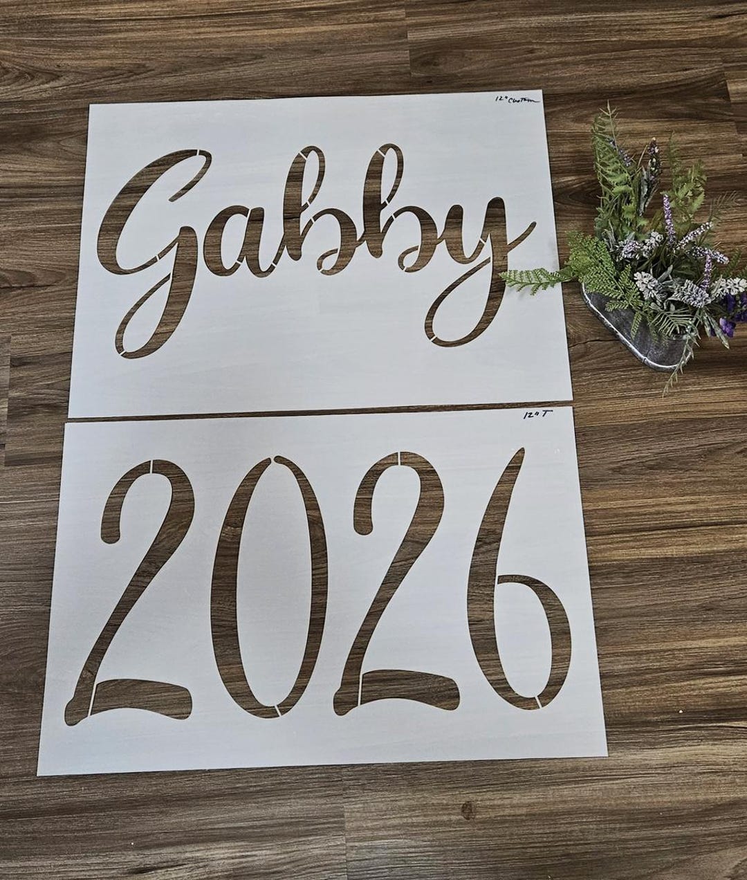 Custom Senior Name or Names Stencil - Custom Stencil for Painting ...