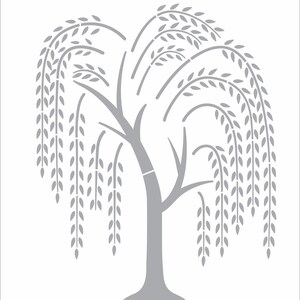 Willow Stencil - Willow Tree Stencil - Willow Sign Stencil - Crow ...