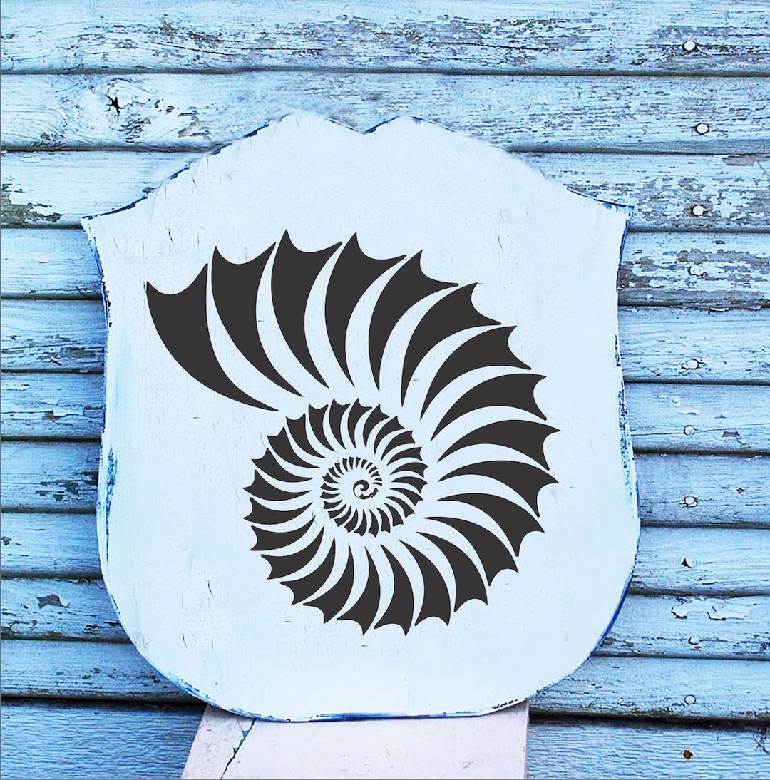 Seashell Stencils - Ocean Stencils- Nautical Stencil - Shell Stencil ...