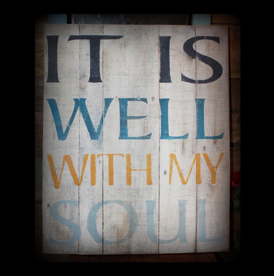 It is Well With My SOUL Stencil - Meditation, Paint Soul Signs, Paint ...