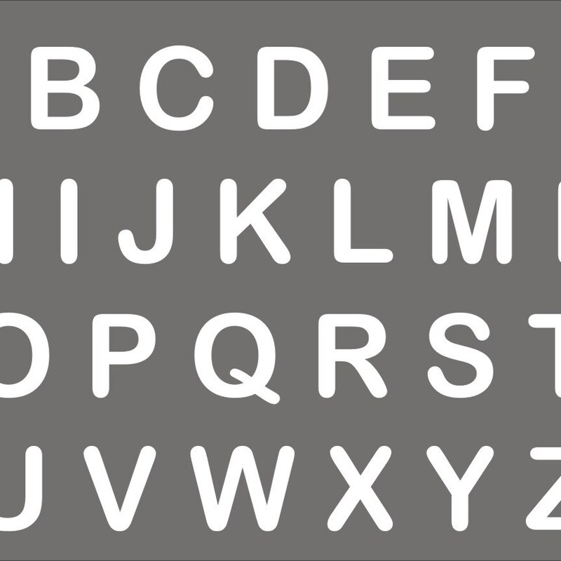 Alphabet Stencils - Etsy