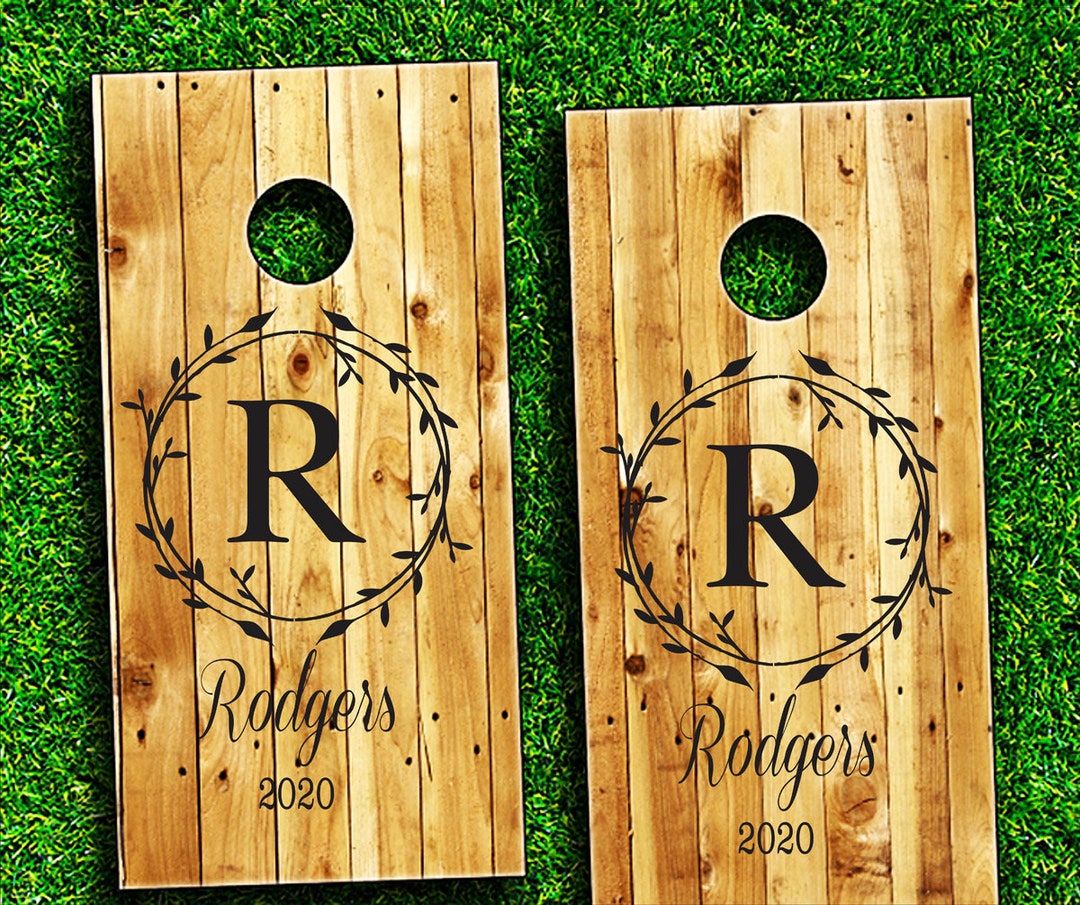 Custom Monogram Stencil Monogram Stencil Custom Stencil Paint Cornhole ...