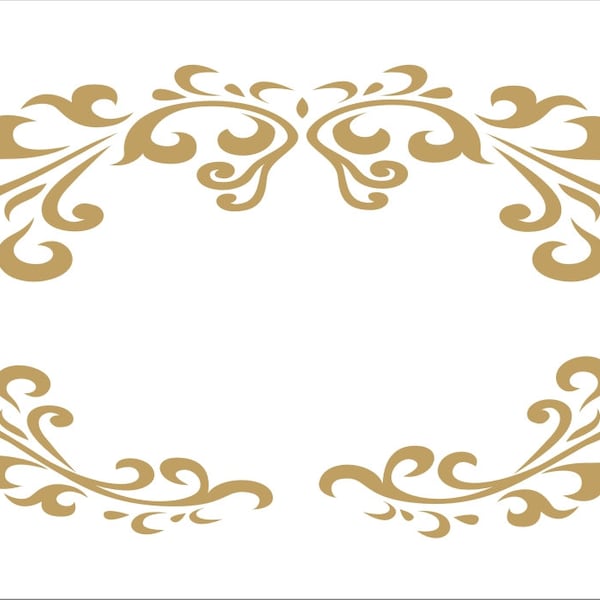 Scroll Stencil - Etsy