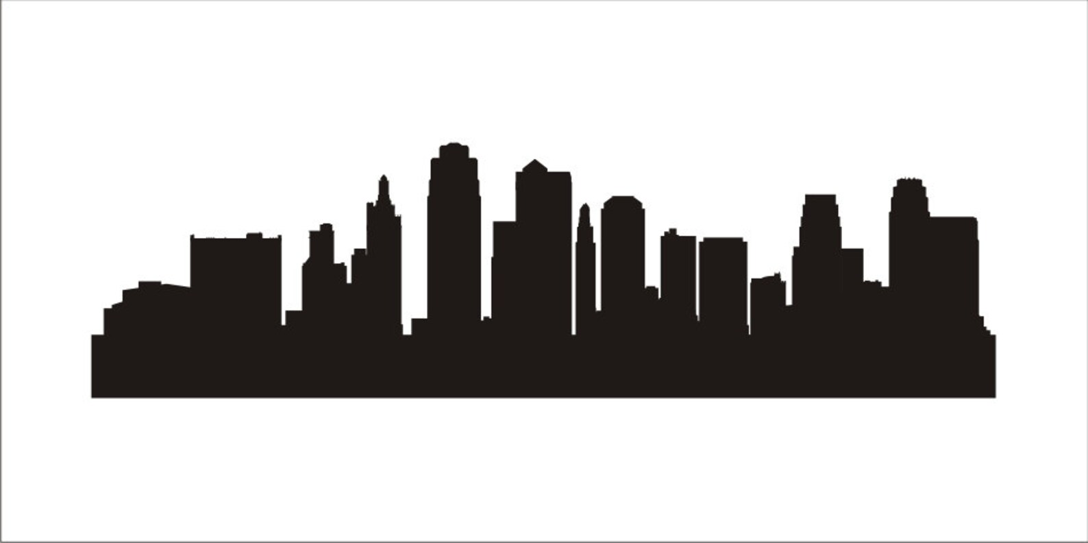 San Diego Skyline - Atlanta GA Stencil - Georgia Custom Stencil - Tampa ...