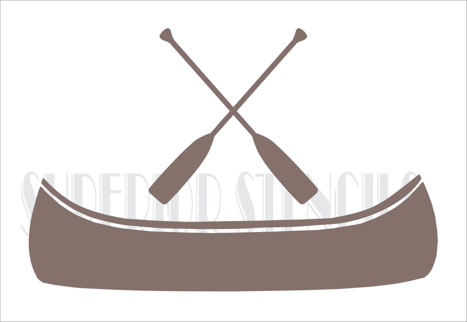 Canoe Stencil - Lake Sign Stencils - Cabin Sign Stencils - Boat ...