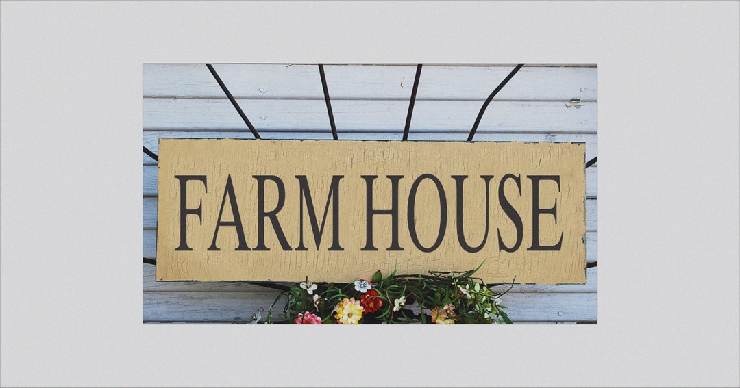 FARMHOUSE Sign Stencil - FARM HOUSE Sign Stencil - Stencil for Painting ...