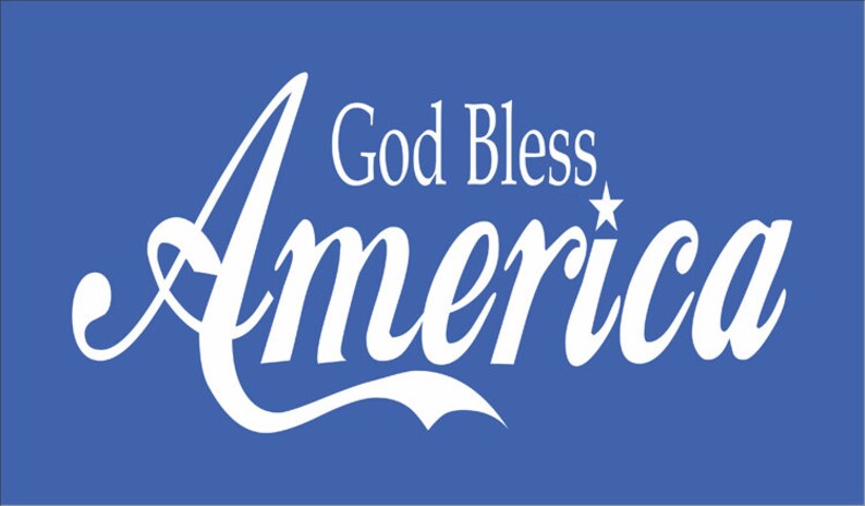 GOD Bless AMERICA Stencil, Star Stencil, Patriotic Decor, Flag Stencil ...