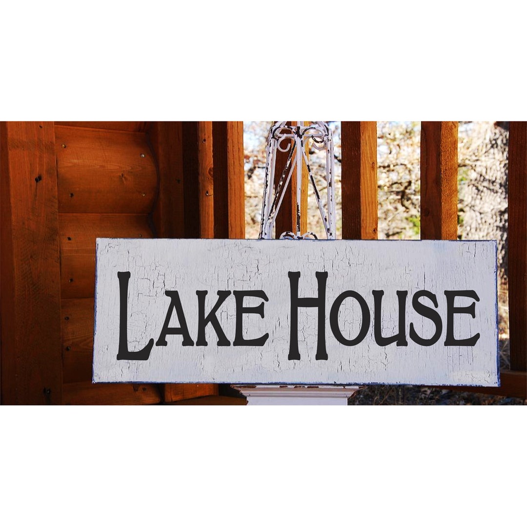 LAKE HOUSE Sign Stencil - Lake Stencil - Paint Lake House Signs - Lake ...