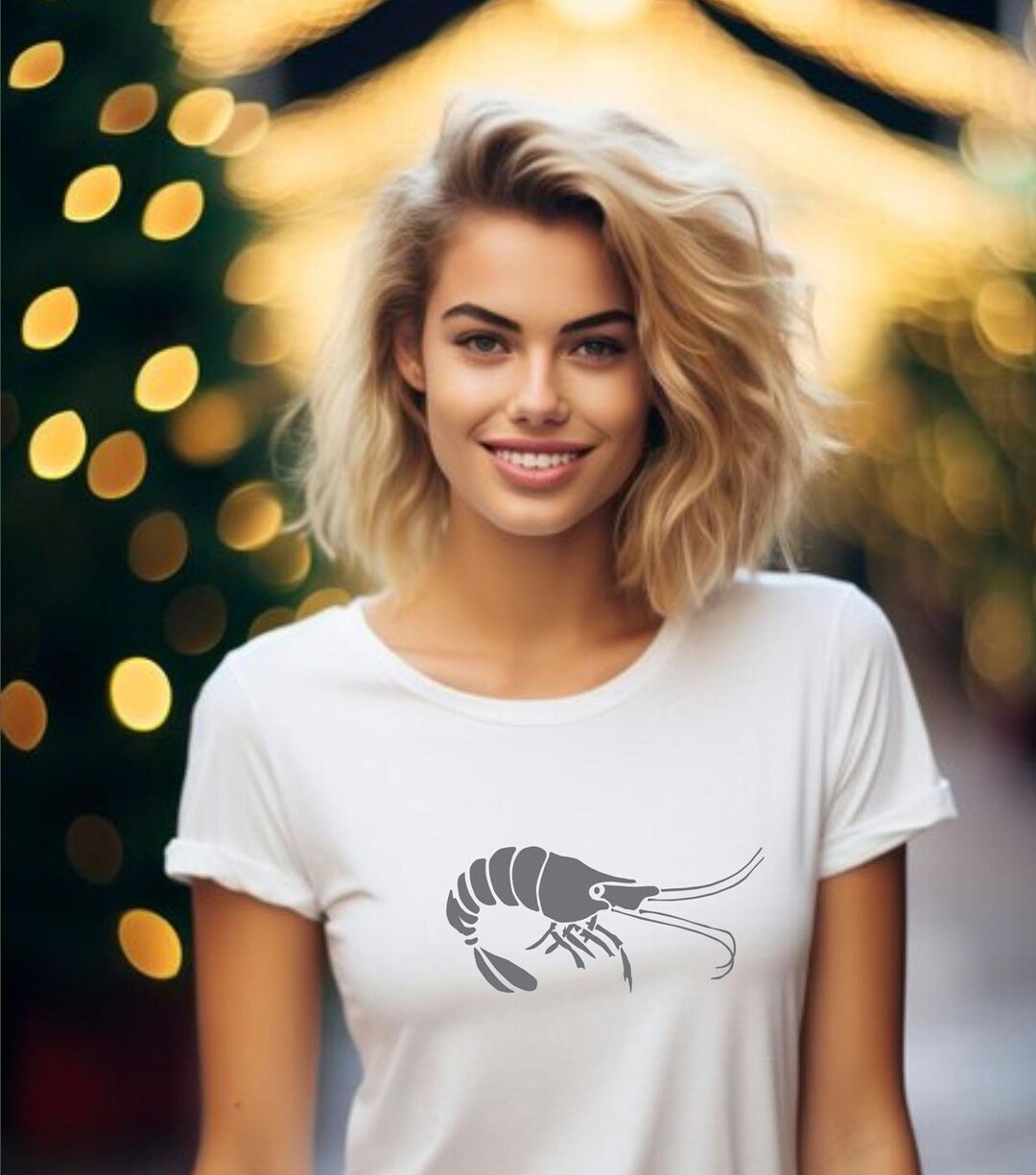 Shrimp Stencil - Shrimp Food Stencil - Lake Decor - Louisiana - Paint ...