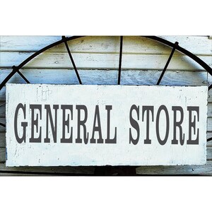 GENERAL STORE Stencil - Kitchen Stencils - Farmhouse Stencils - Wall ...