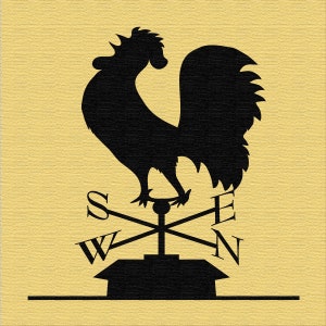 Rooster Weather Vane Stencil Reusable STENCIL 6 Sizes - Etsy