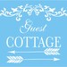 Guest COTTAGE Stencil or Guest Cottages or Guest Room reusable Stencil ...