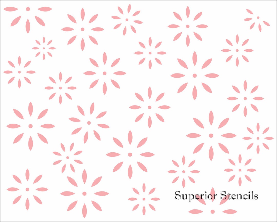 Field of Daisies Stencil - Daisy Stencils - Wall Stencils - Garden ...