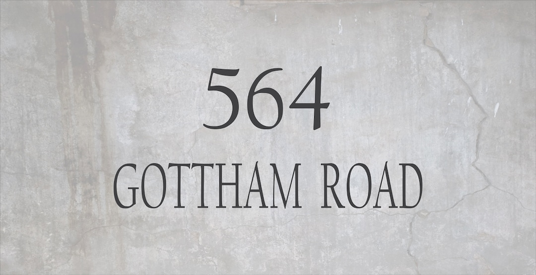 Custom Address Stencil, Street Numbers Stencils, House Address, Mail ...