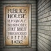 PUBLICK HOUSE Sign Stencil - Colonial Sign Stencil - Tavern Stencil ...