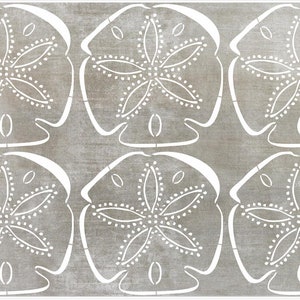 Sand Dollar Stencil - Sand Dollar - Wall Stencil - Floor Tile Stencil ...
