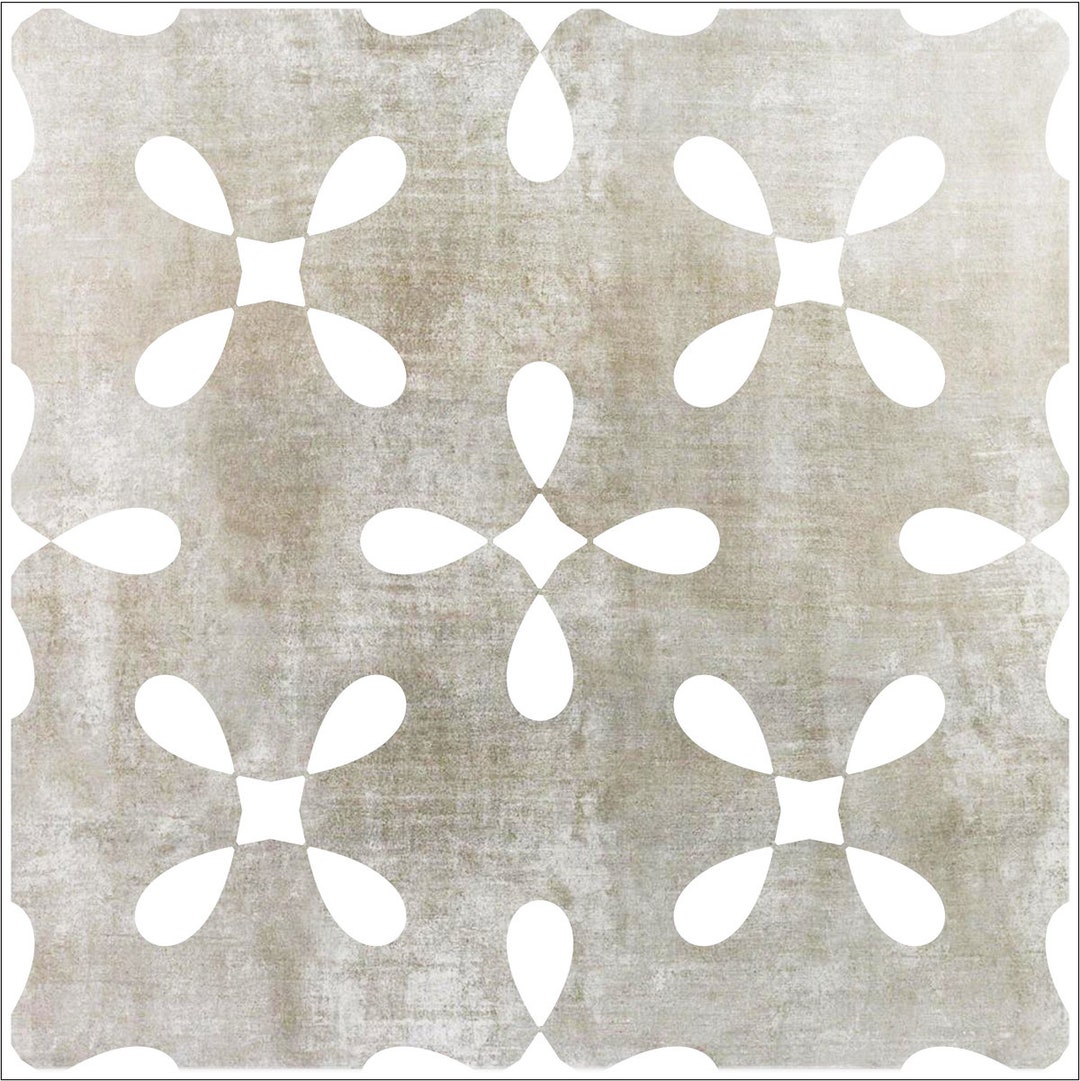 Fiori Tile Stencil - Tile Stencil - Tile Painting - Floor Tiles - Stair ...