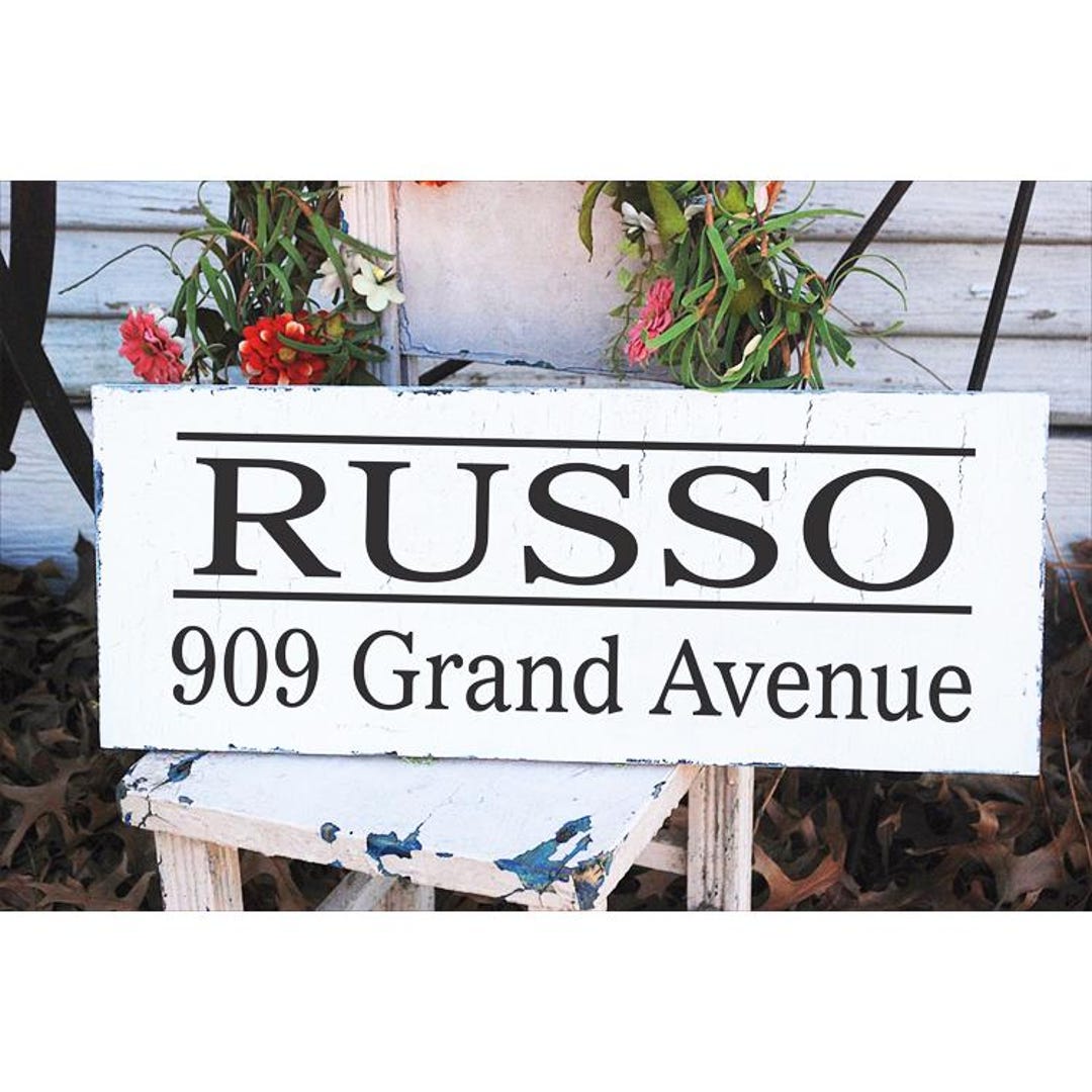 Custom Address Stencil - Custom Mailbox Stencil - House Numbers ...