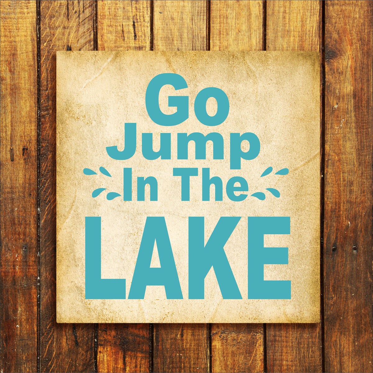 Go Jump in the LAKE Stencil - Lake House - Paint Lake Signs - Lake ...