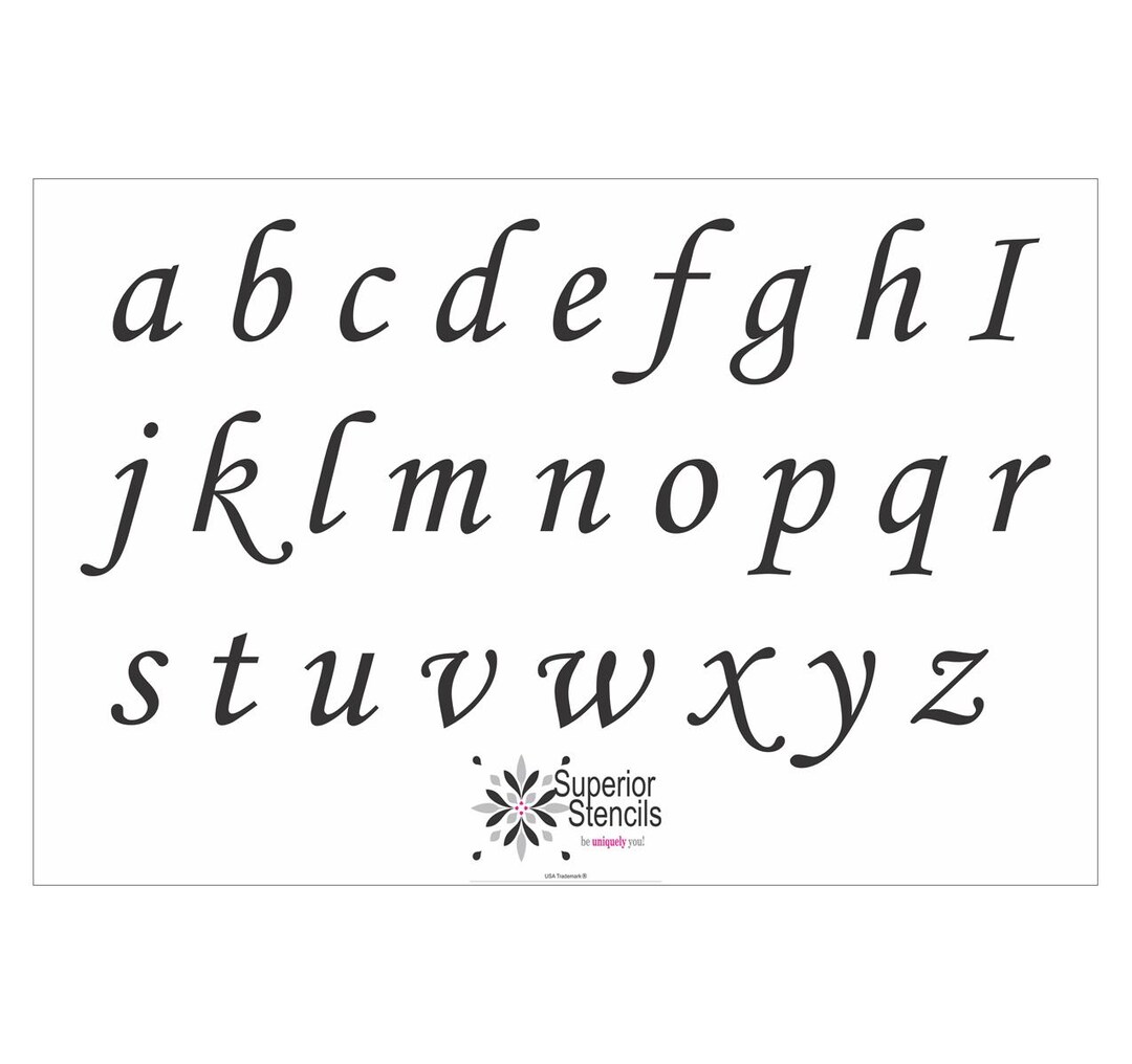 Alphabet Stencils, Script Letters, Lowercase Letters, Alphabet Letters ...
