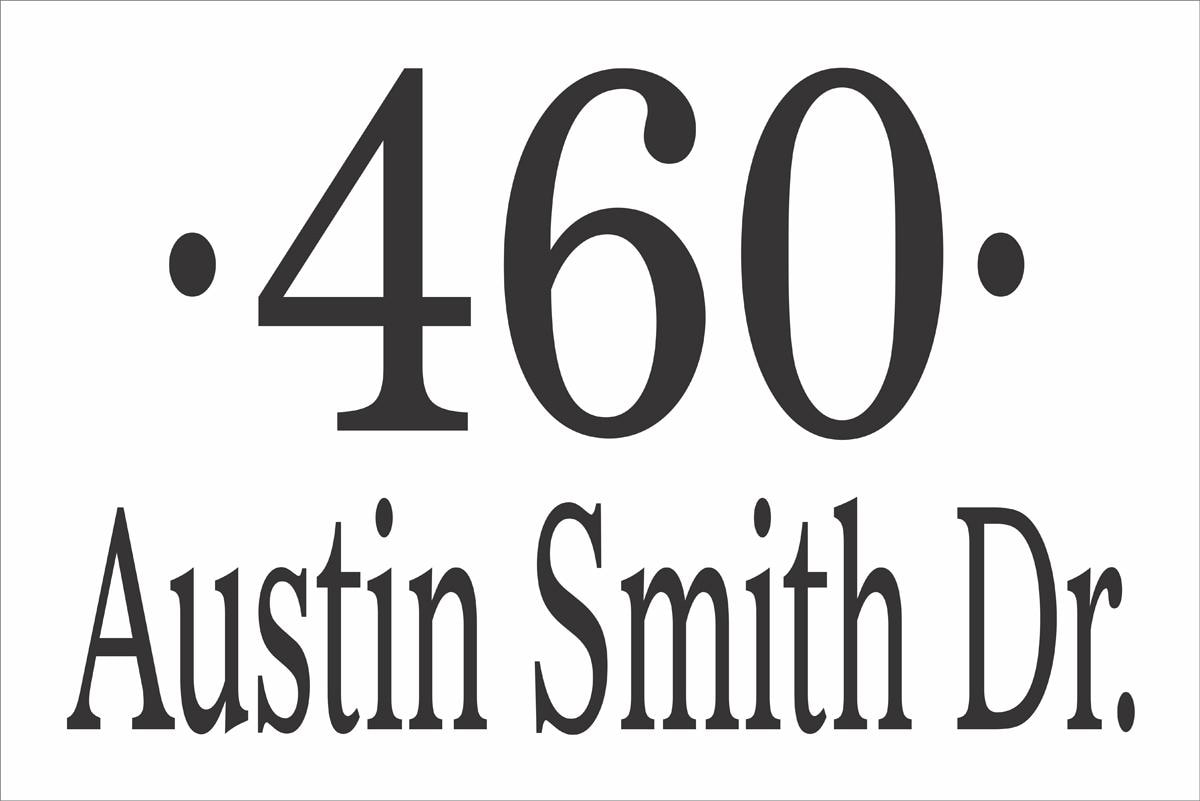 Custom Mailbox Stencils - Custom ADDRESS - Mailbox Stencil - Mailbox ...