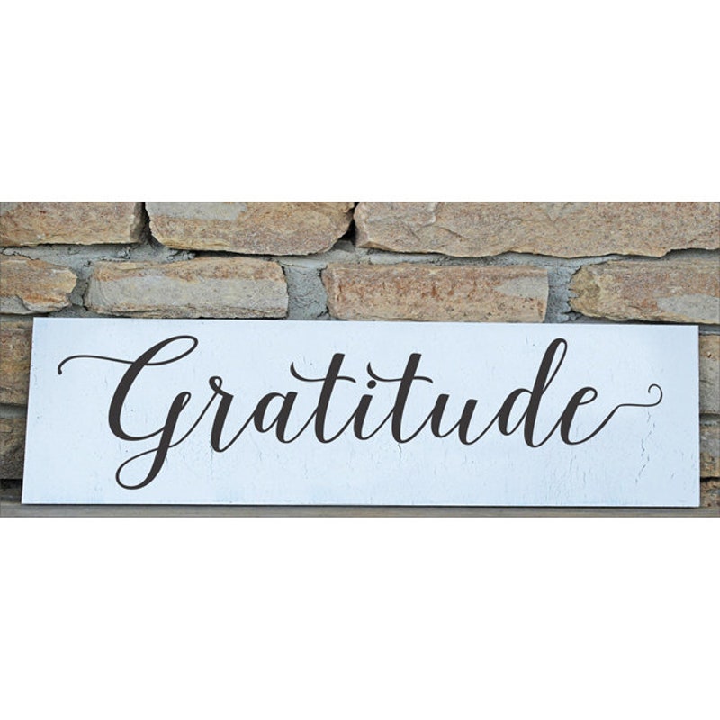 Gratitude Sign - Etsy