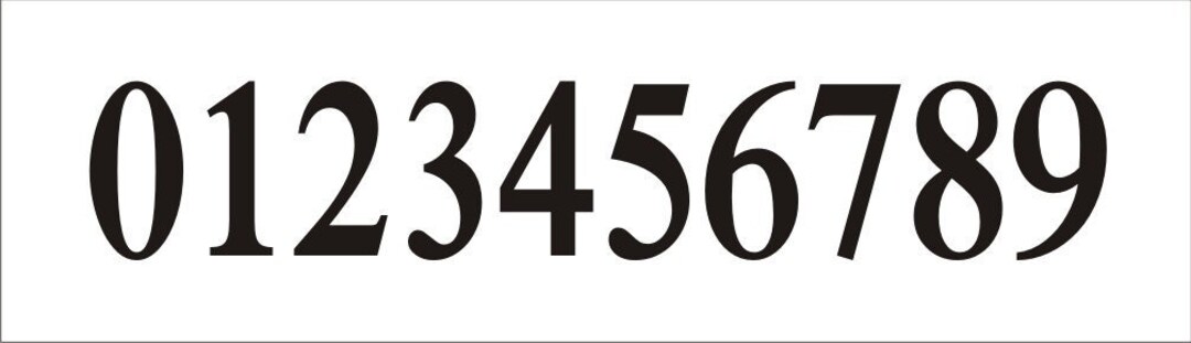 Numbers Stencil Reusable STENCIL ROM1005 / Numbers 0-9 8 - Etsy