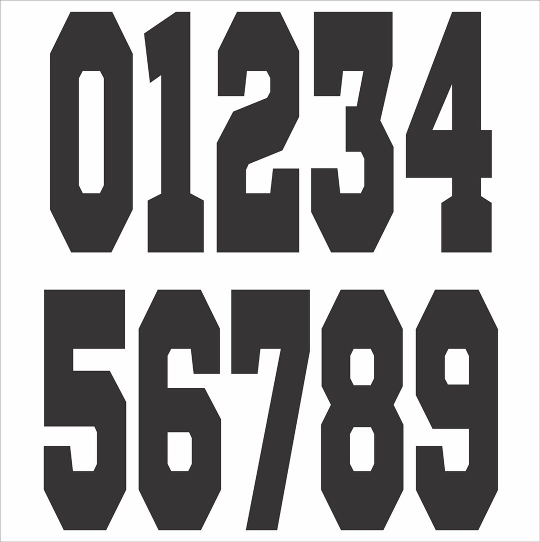 Custom Numbers Reusable STENCILS 4 Sizes Available 5 Number - Etsy