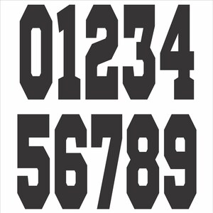 Custom Numbers Reusable STENCILS 4 Sizes Available 5 Number - Etsy