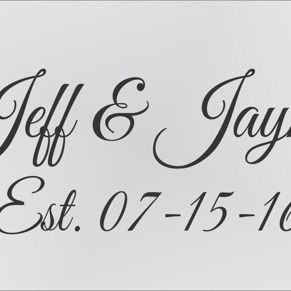 Custom Name Stencil - Etsy