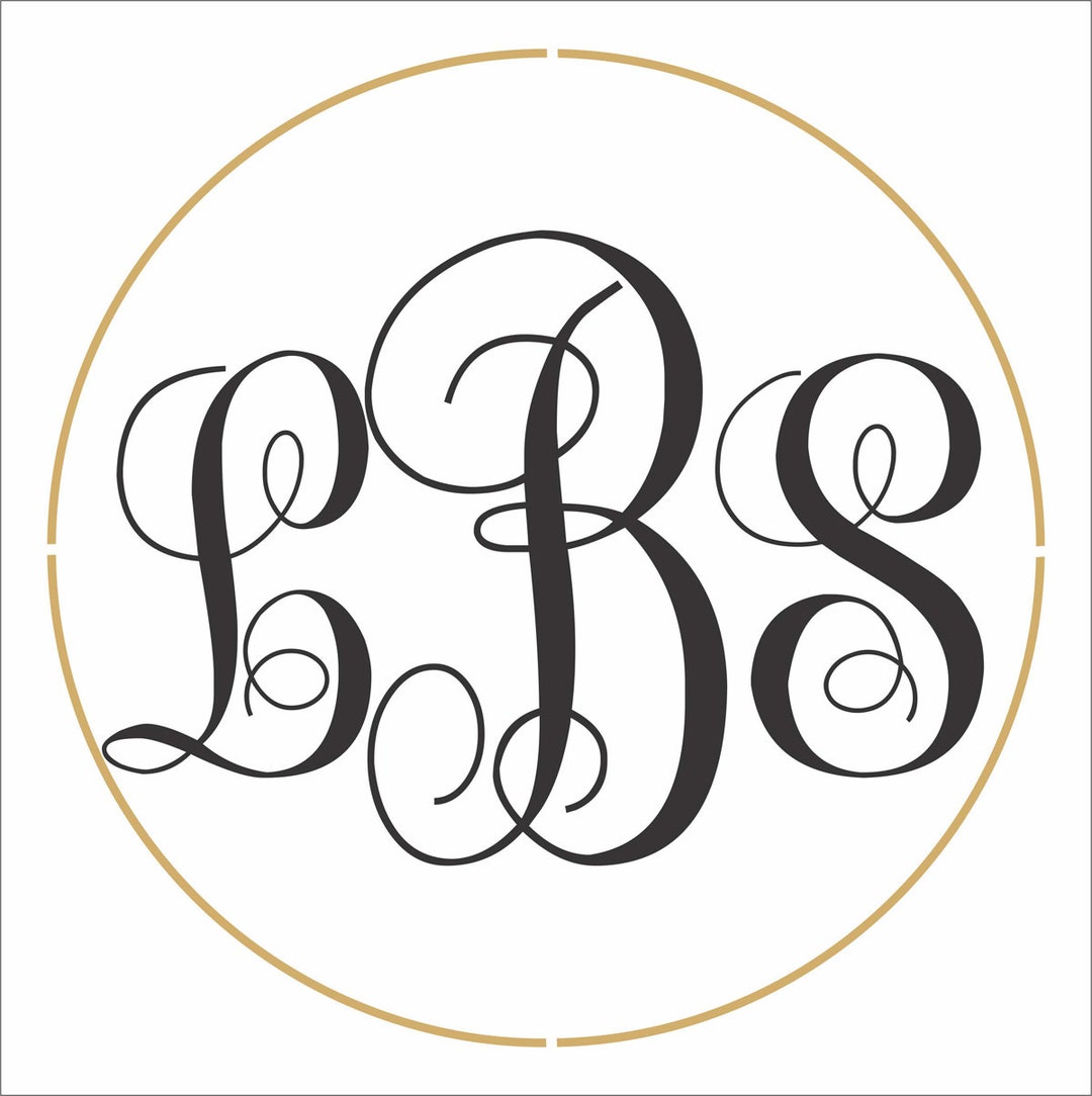 Custom Monogram Stencil, Custom Stencil, Monogram, Paint Custom ...