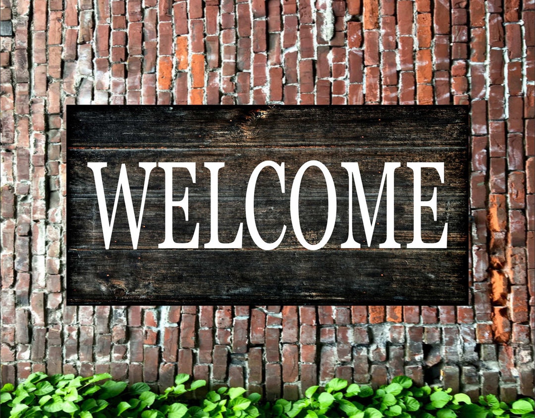 WELCOME Stencil, Paint Welcome Signs, Welcome Home Decor, Welcome Sign ...