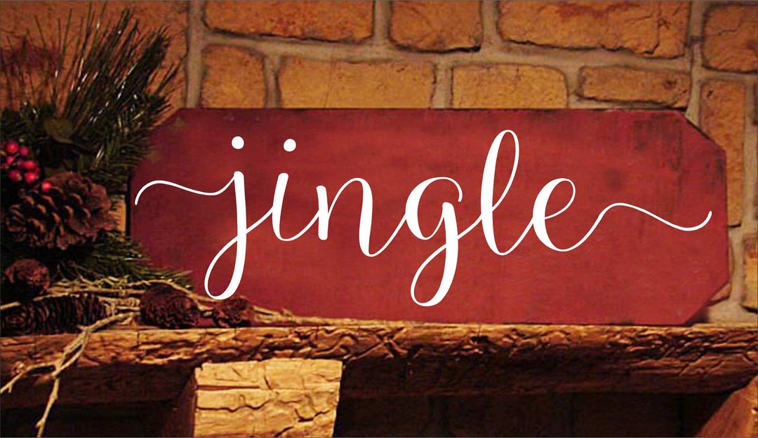 Jingle Stencil - Christmas Stencil - Create Christmas Signs - Reusable ...
