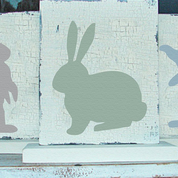 Rabbit Stencil - Etsy