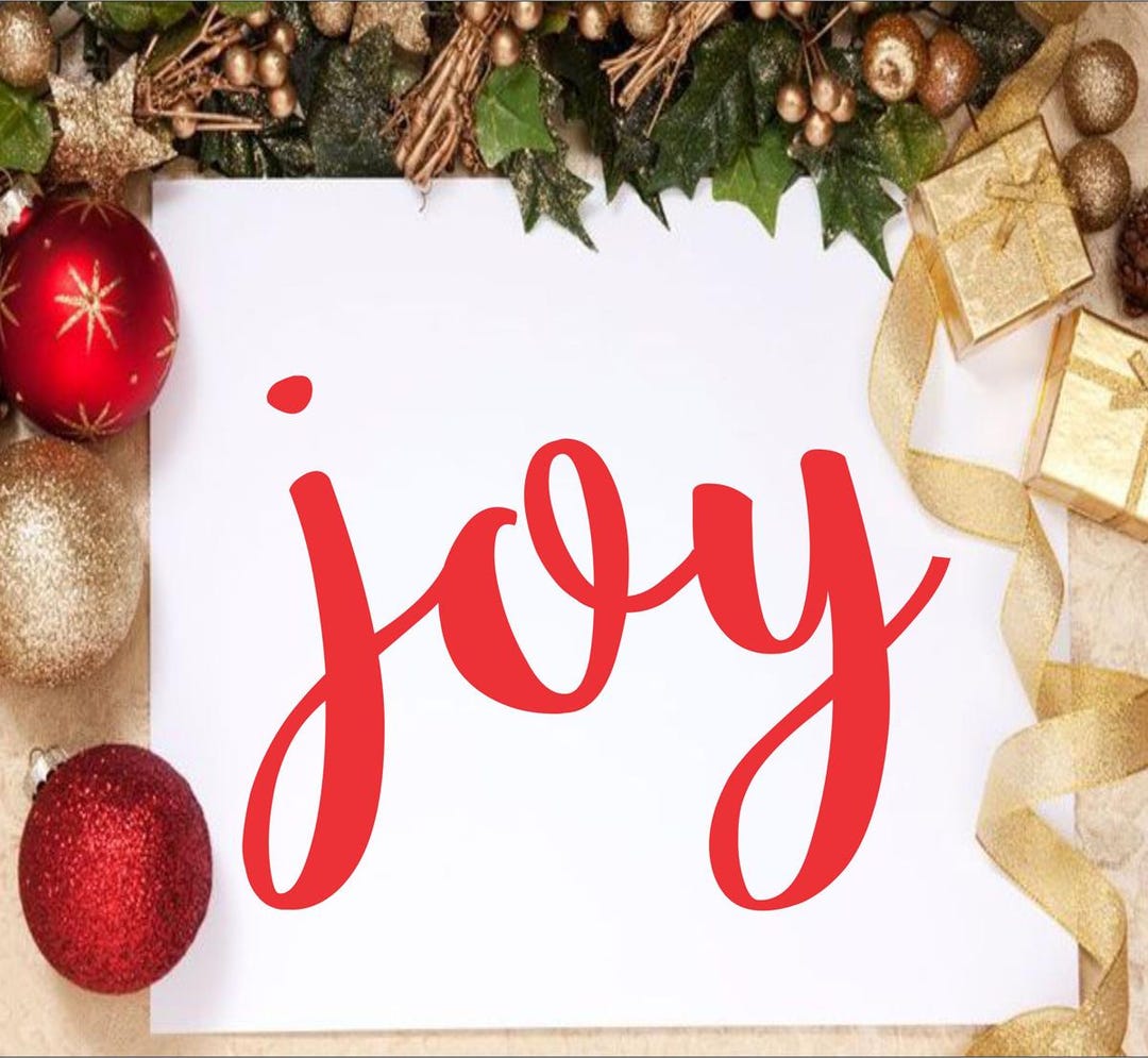 Joy Christmas Sign Stencil, Farmhouse Christmas Wall Decor, Paint ...