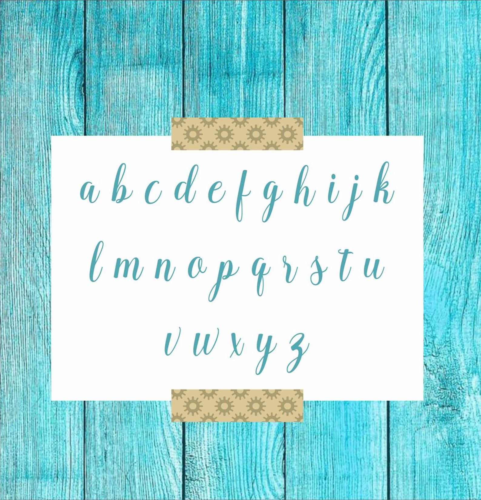 Alphabet Stencil - Letters Stencil - Alphabet - Script Alphabet - Lower ...