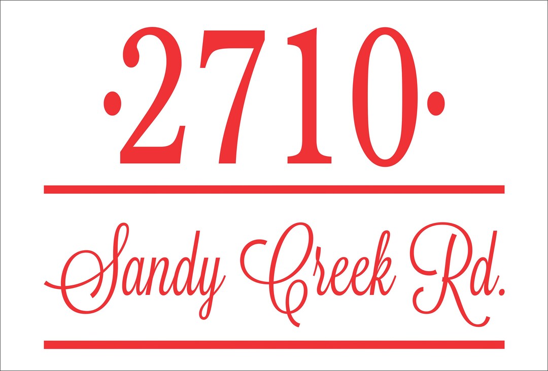 Custom Mail Box Number Stencil Reusable Stencil 5 Sizes Address Sign ...