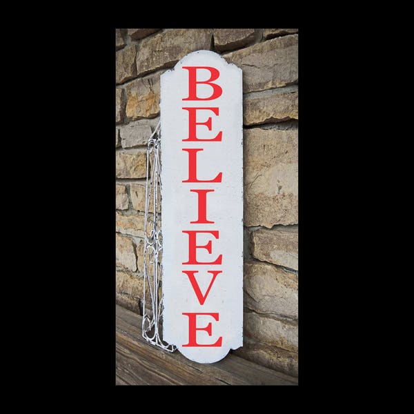 Believe Sign - Etsy