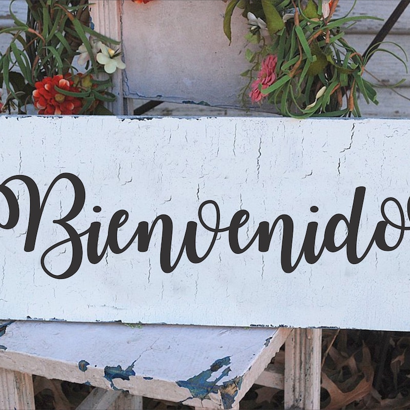 Spanish Welcome Sign - Etsy