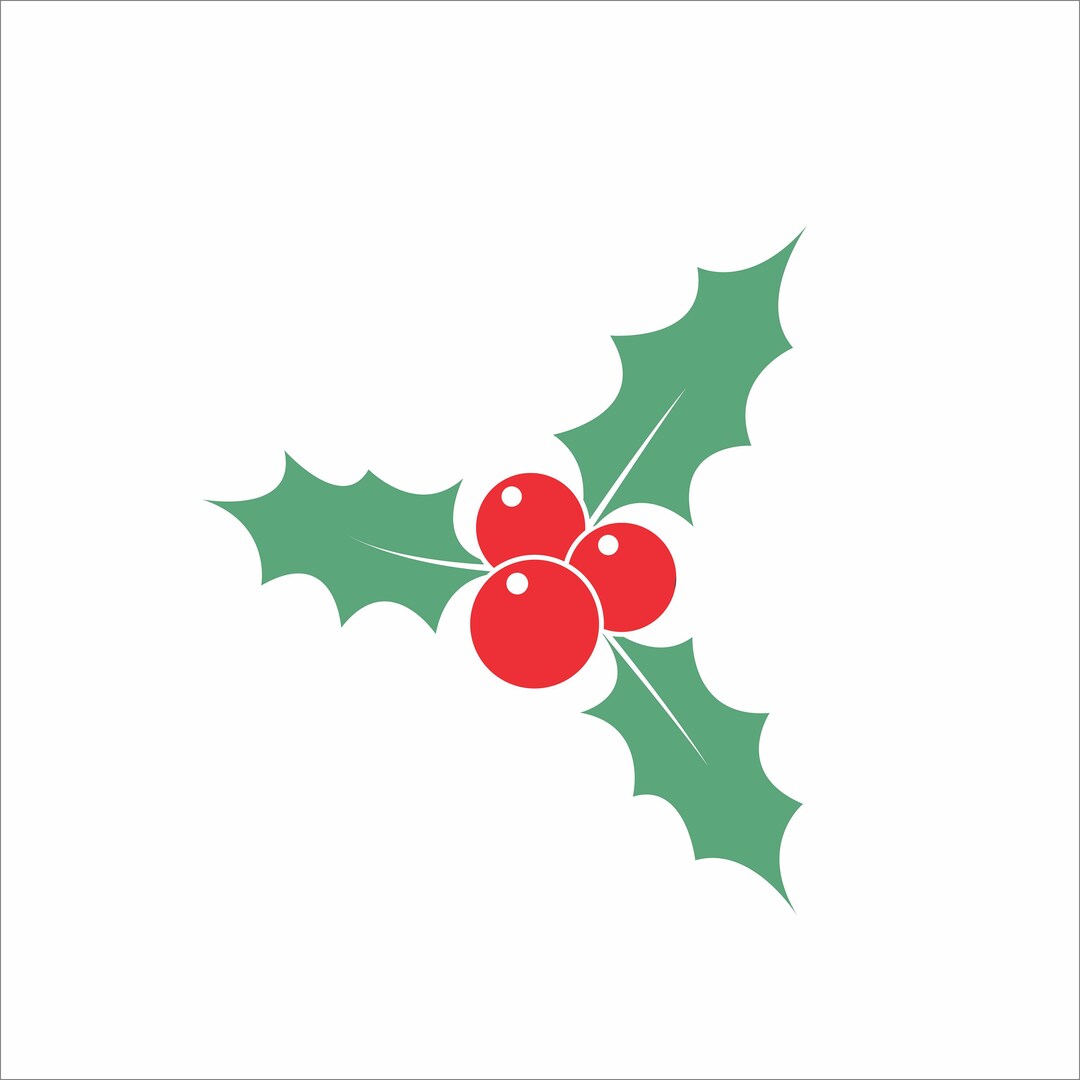 HOLLY Stencil, Christmas Stencil,holly, Farmhouse Christmas Decor ...