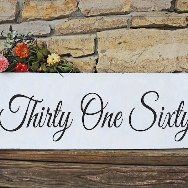 Cursive House Numbers - Etsy