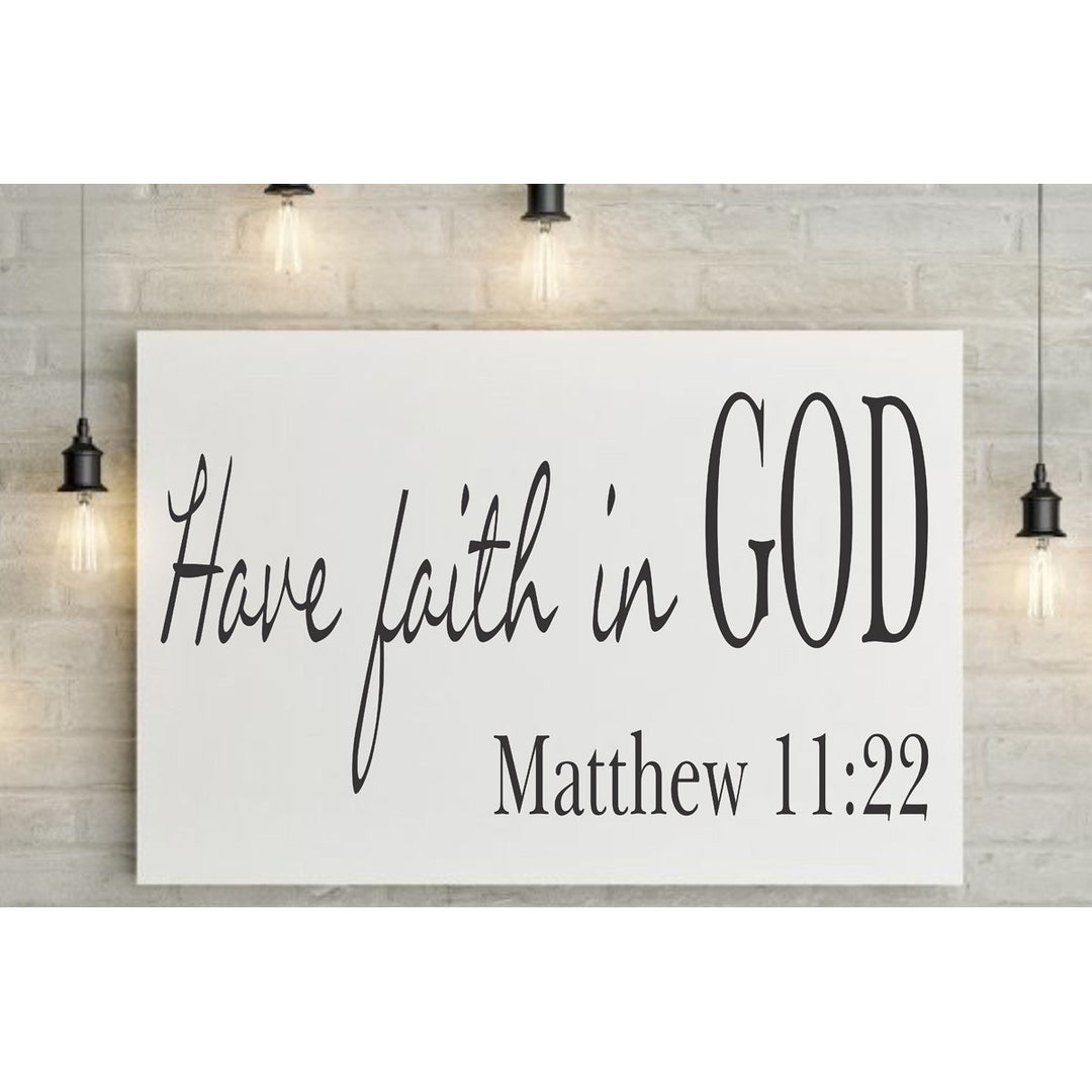 Have Faith in GOD Sign Stencil, Christian, Paint a Christian Sign ...
