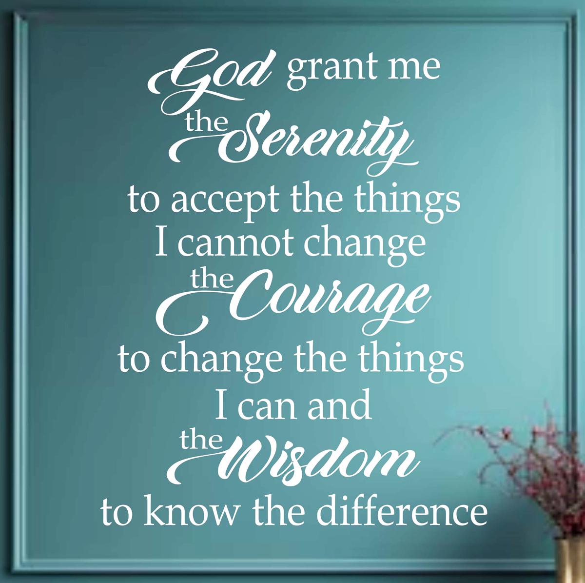 Serenity Sign Stencil, Serenity Prayer, God Grant Me the Serenity Sign ...