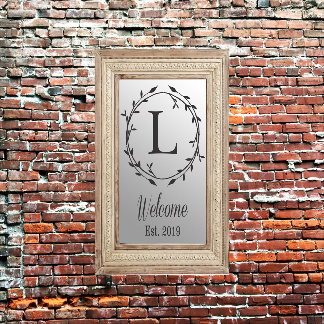 Welcome Signs Stencils - Custom Monogram Sign Stencils - Paint Welcome ...
